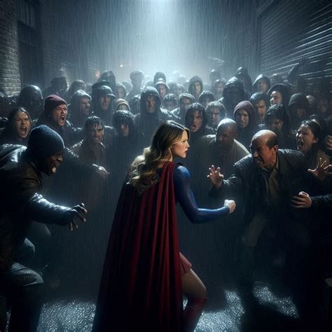Supergirl Surrounded By Angry Mob By Writer 40 On Deviantart