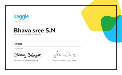 bhava sree s n on linkedin bhava sree s n completed the pandas course