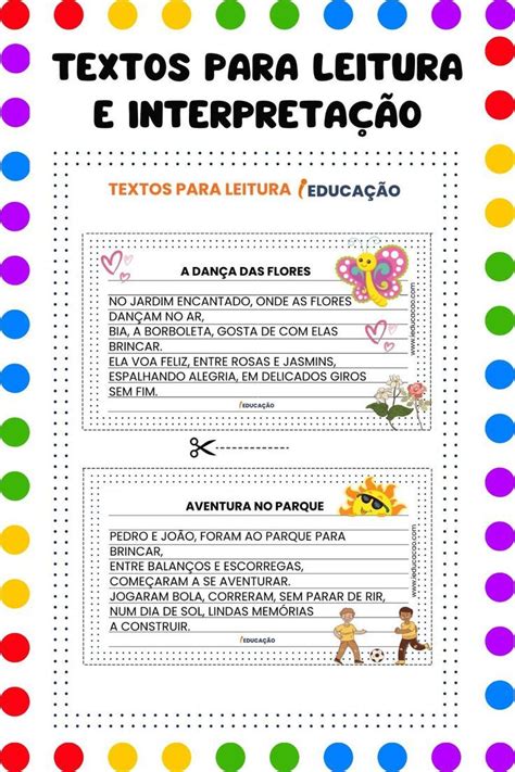 Textos Para Ler E Interpretar Textos Para Leitura Leitura Textos