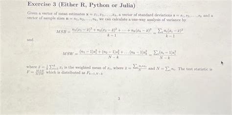 Given A Vector Of Mean Estimates X X1 X2 … Xk A