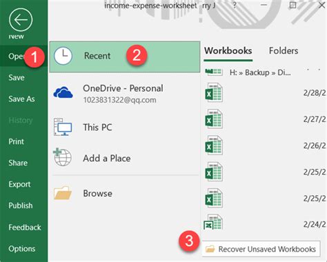 How To Recover Unsaved Or Lost Excel Xls Xlsx File