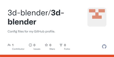 Github 3d Blender3d Blender Config Files For My Github Profile
