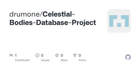 Github Drumonecelestial Bodies Database Project