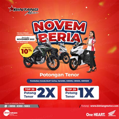 Review Promo Bintang Motor Bulan November 2022 Honda Bintang Motor