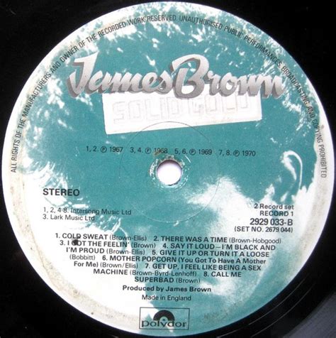 James Brown Lp Solid Gold 30 Golden Hits 21 Golden Years Lp