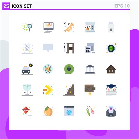User Interface Pack Of 25 Basic Flat Colors Of Dongle Maker Software