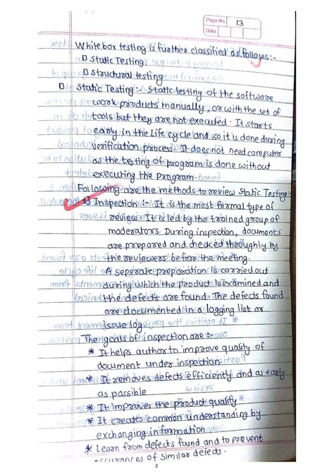 Software Testing Notes Unit 2pdf