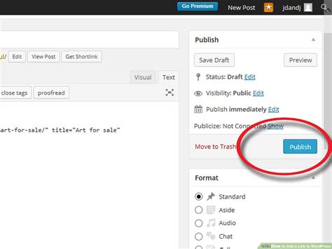 how to add text to a picture in wordpress