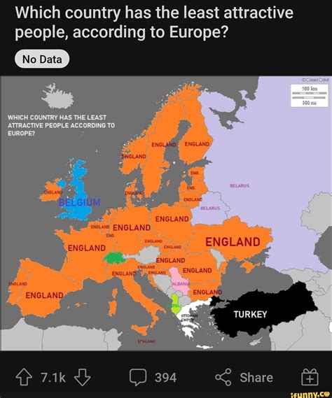 Which Country Has The Least Attractive People According To Europe