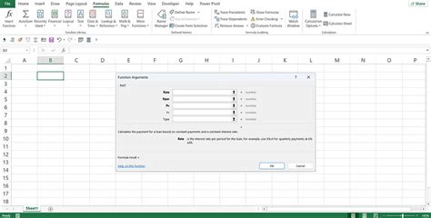 Ms Excel Pmt Function To Calculate The Fixed Payment