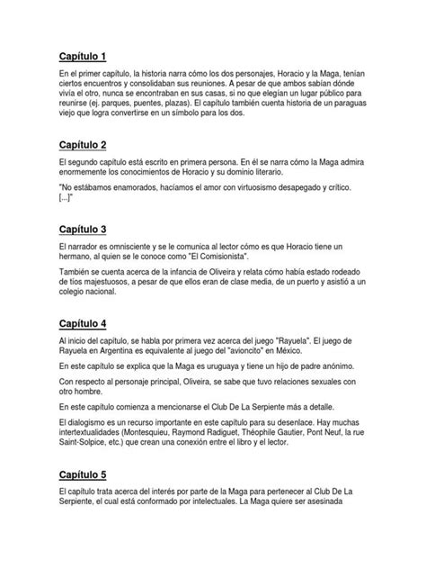 Rayuela Resumen Por Capítulos Una Obra Revolucionaria En Pocas Palabras