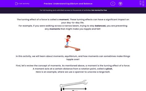 Understand Equilibrium And Balance Worksheet EdPlace