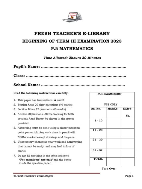 P 5 Mtc Bot Iii Pdf Mathematics