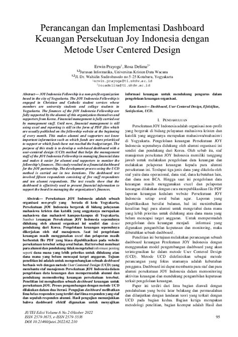 Perancangan Dan Implementasi Dashboard Keuangan Persekutuan Joy