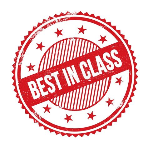 Best In Class Text On Green Round Grungy Stamp Stock Illustration