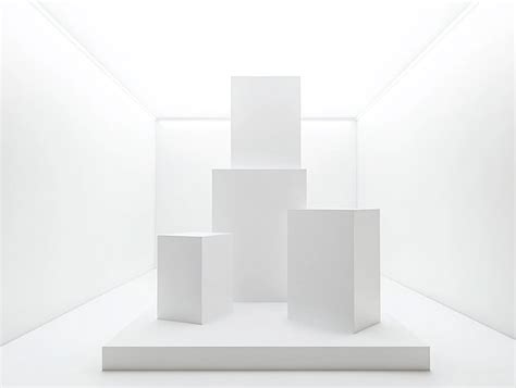 A White Cube With A White Cube On The Bottom Premium Ai Generated Image
