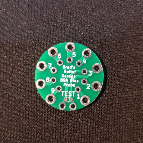 B9a Bias Probe Pcb Only 1r Cathode Resistor Type