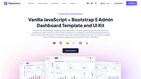 Github Plainadminplain Free Bootstrap Admin Template Free Vanilla Javascript Bootstrap 5