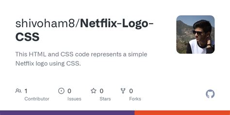 github shivoham8 netflix logo css this html and css code represents