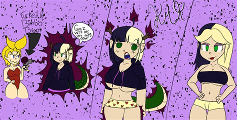 Rule 34 2girls Ahoge Artist Initials Artist Signature Bangs Bayaverse Belly Button Piercing