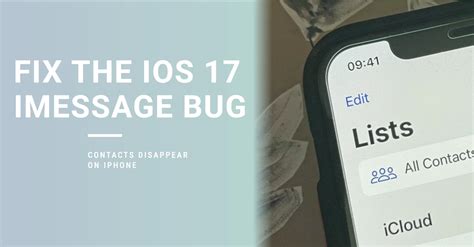 Troubleshooting IOS 17 IMessage Bug Contact Names Disappear On IPhone