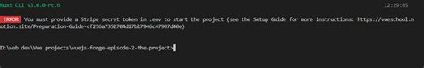 Unable To Run Dev Server Because Of Env Rnuxt