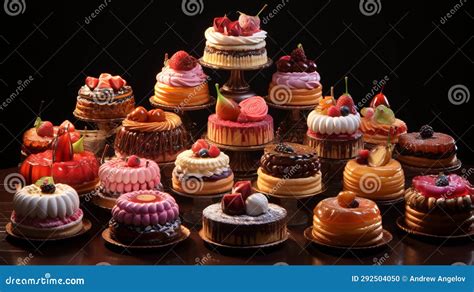 Assorted Sweet Bagel With Cream Fillings And Strawberry Raspberry On