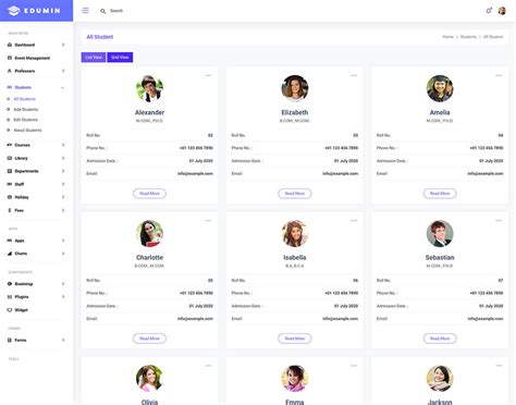 Edumin Education Admin Dashboard Bootstrap Html Template
