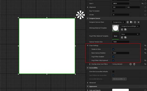 Canvas Ui Widget Dungeon Architect For Unreal Engine