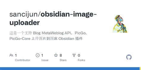 Github Sancijunobsidian Image Uploader 这是一个支持 Blog Metaweblog Api