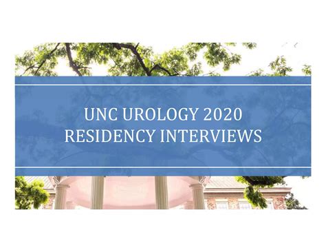 unc urology residency program intro 11 18 2020 ppt