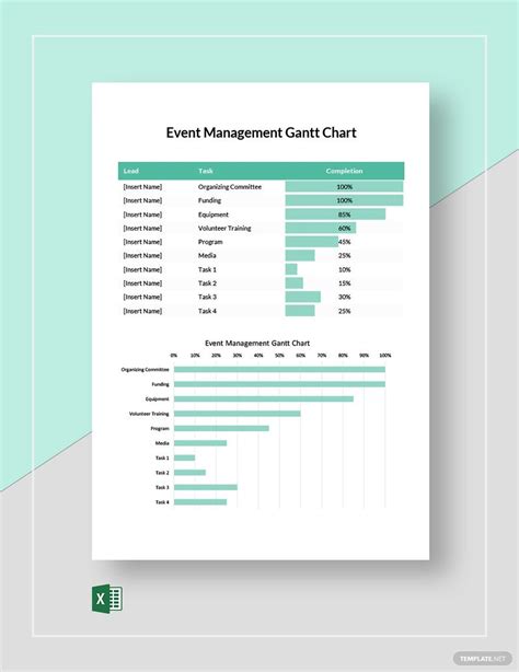 Production Management Gantt Chart Template In Excel Download Template Net