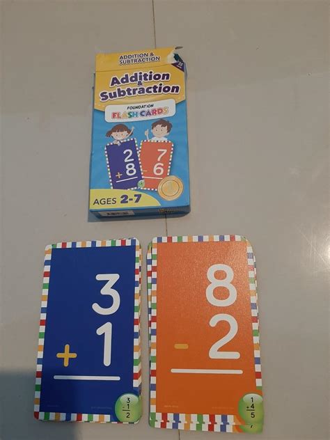 Flashcard Addition Subtraction Toys And Collectibles Permainan Papan