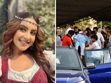 Sheezhan Khan Tunisha Sharmas Mother Collapses At Cremation Former