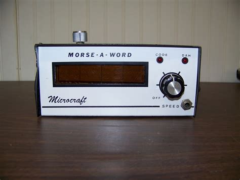 Microcraft Morse A Word Repair Radio Boat Anchor
