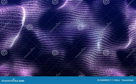 Abstract Background With Dynamic Wave Sound Wave Visualization Big