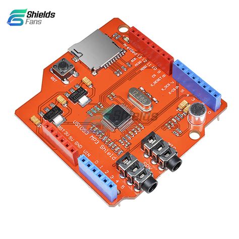 Ic Vs1053b Vs1053 Mp3 Music Shield Board Module Tf Sd Card Slot Arduino Uno R3 Ebay