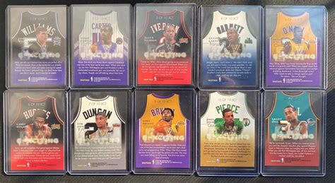 【大爷拍卖顺丰13 15】1999 00 Fleer Skybox E X Exciting最美小背心整套 10张齐科比奥尼尔艾弗森卡特