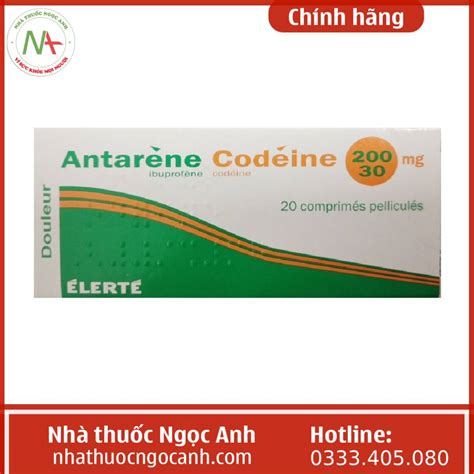 Thuốc Giảm đau Antarene Codein 200mg 30mg Giá Bao Nhiêu Mua ở đâu
