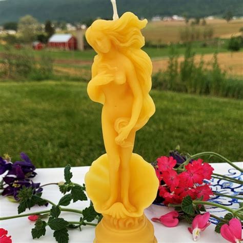 Beeswax Pillar Fern Candle 100 Natural Bees Wax Etsy