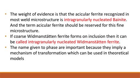 Acicular Ferrite Transformation Ppt