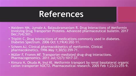 Drug Interactions Of Metformin Pptx Endocrine And Metabolic