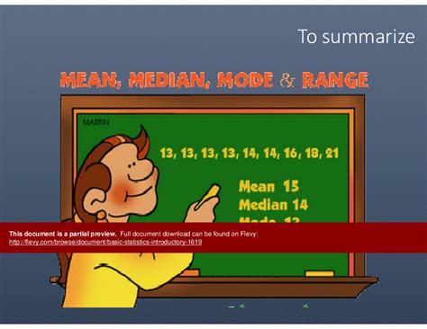 Basic Statistics Introductory Ppt Slide Deck