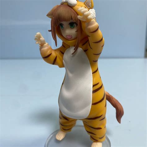 黄豆粉手办站姿美少女 猫娘站姿老虎猫娘 模型桌面机箱摆件批发 阿里巴巴