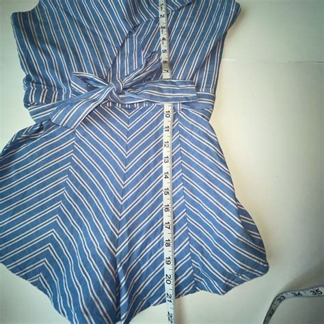 Tobi Pants And Jumpsuits Tobi Wake Me Up Twisted Blue Stripped Romper