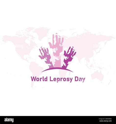 World Leprosy Day Concept Design Vector Illustration Stock Vector
