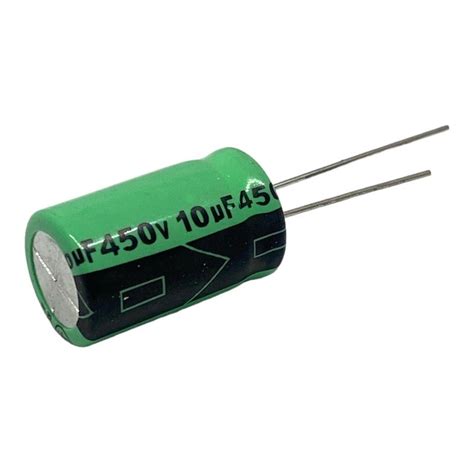 10uf 450v Radial Electrolytic Capacitor Lelon 105c 21x13mm