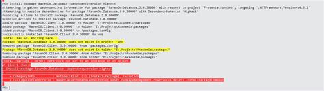 Visual Studio 2015 커뮤니티에서 Nuget v3 2를 통해 RavenDb Database 3 0 30000을