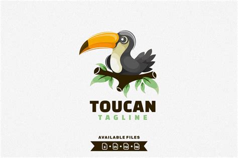 Toucan Bird Mascot Logo Graphic By Artbernadif · Creative Fabrica