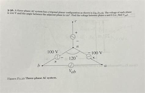 Solved 3 36 A Three Phase AC System Has A Trigonal Planar Chegg